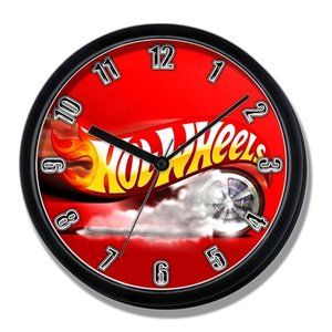 Clock | Wall Decor | Hot Wheels Logo Clock New | Poshmark